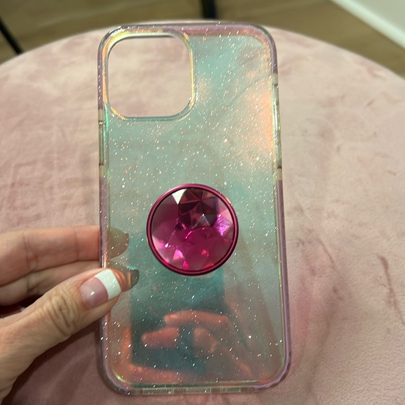 Pink Sky | Accessories | Pretty Sparkle Phone Case With Pink Gem ...